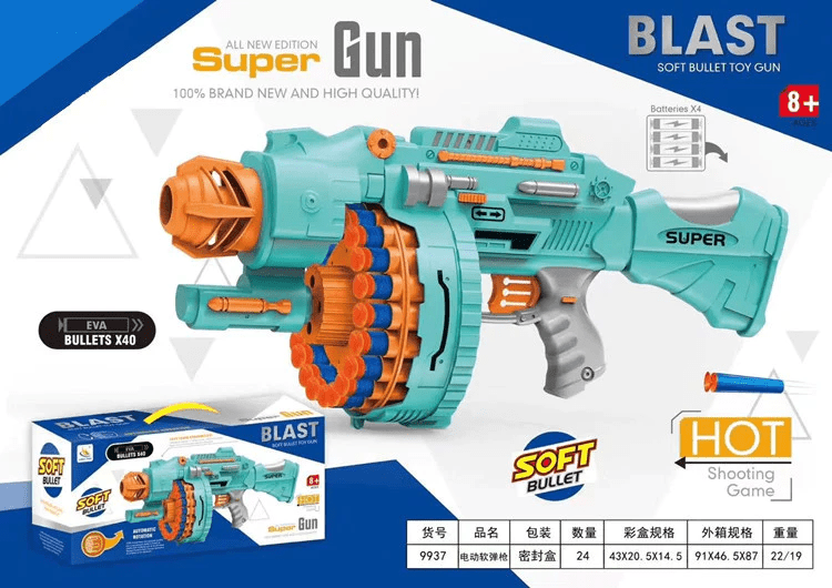 Soft Bullets Super Riffle Gun Blaster - Kidstorepk